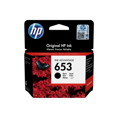 HP 653 Black Original Ink Advantage Cartridge (3YM75AE)