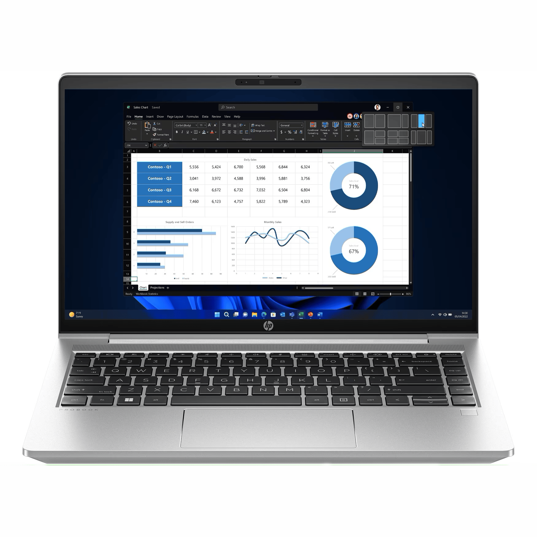 HP ProBook 440 14 Inch G10 Notebook PC (816N3EA), Intel Core I7, 16GB ...